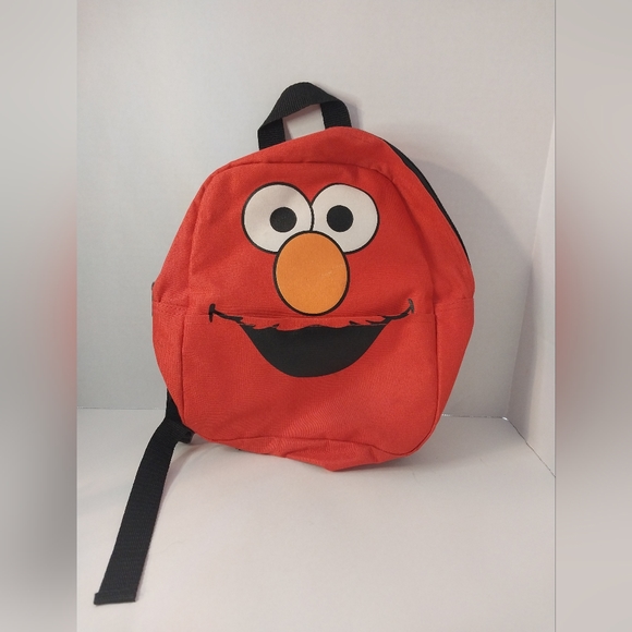 Sesame Street | Accessories | Rare Htf Sesame Street Elmo Face Backpack ...